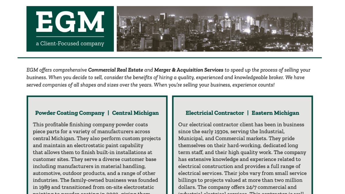Equity Group Midwest - Newsletters and Updates
